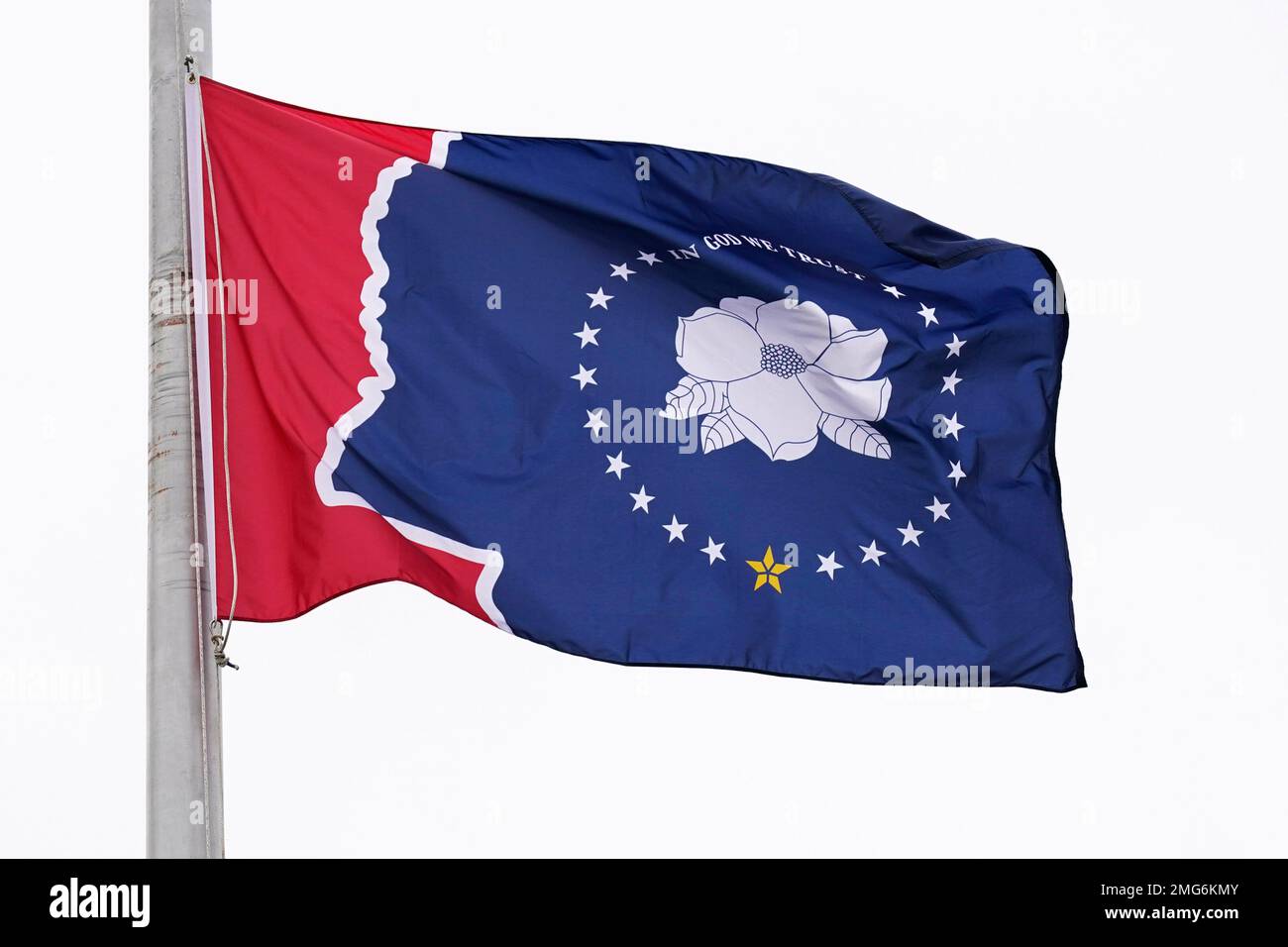 One of five final designs for the new Mississippi state flag flutters ...