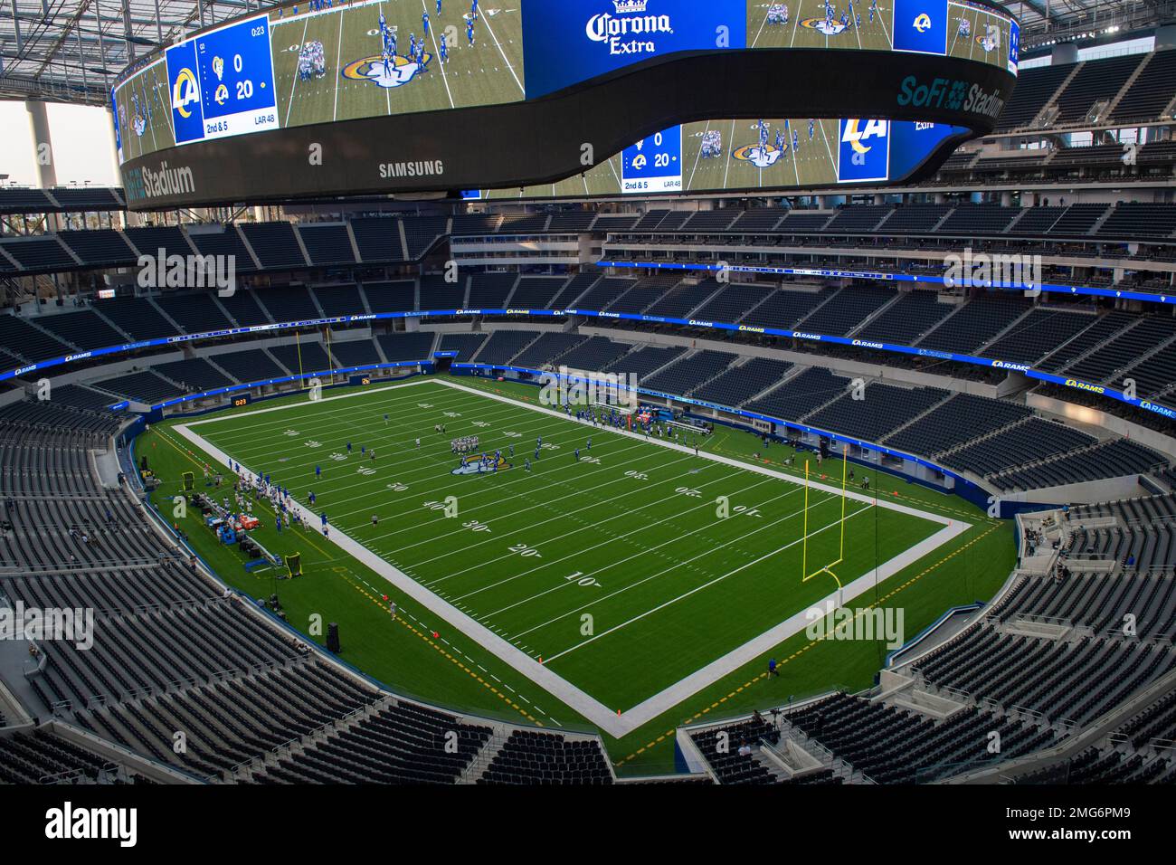 Interior general view of SoFi Stadium, the future home of the Los ...
