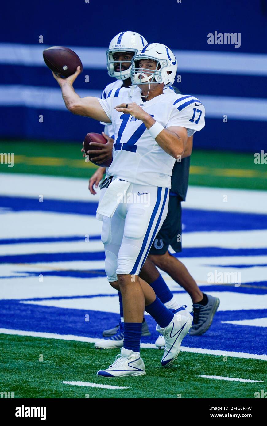 Indianapolis Colts quarterback Philip Rivers (17) throws during ...
