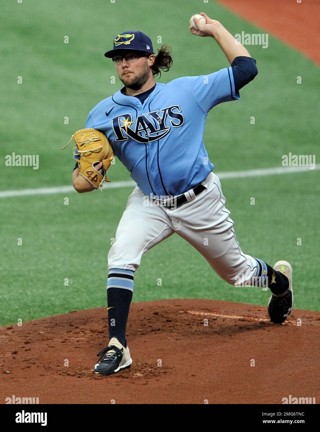 Tampa Bay Rays pitcher Josh Fleming, making his major league debut ...