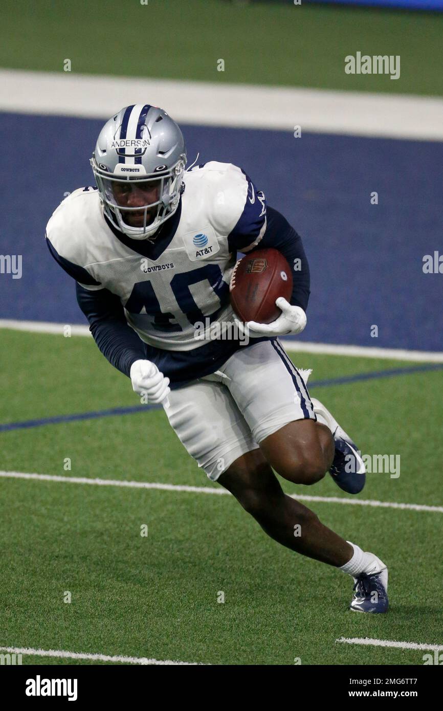 Dallas Cowboys running back Darius Anderson (40) runs with the ball ...