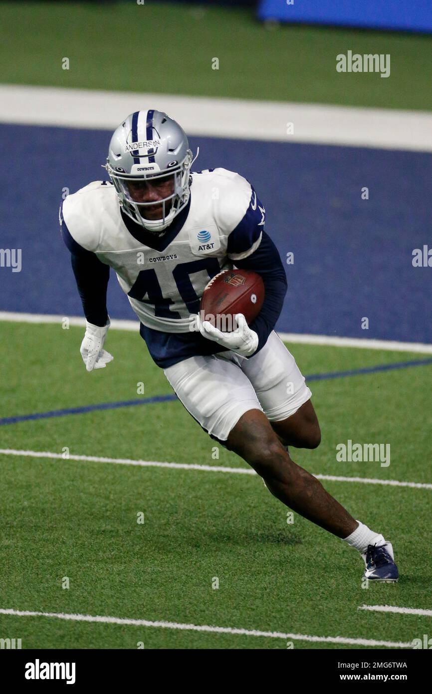 Dallas Cowboys running back Darius Anderson (40) runs with the ball ...