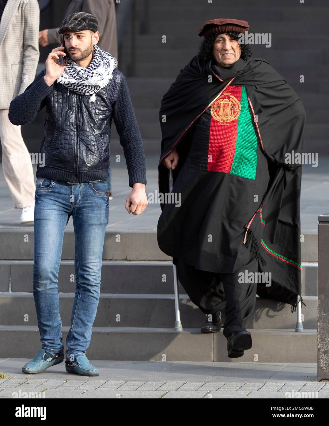 Mosque shooting survivors Khaled Majed Abd'el Rauf Alnobani, left, and ...
