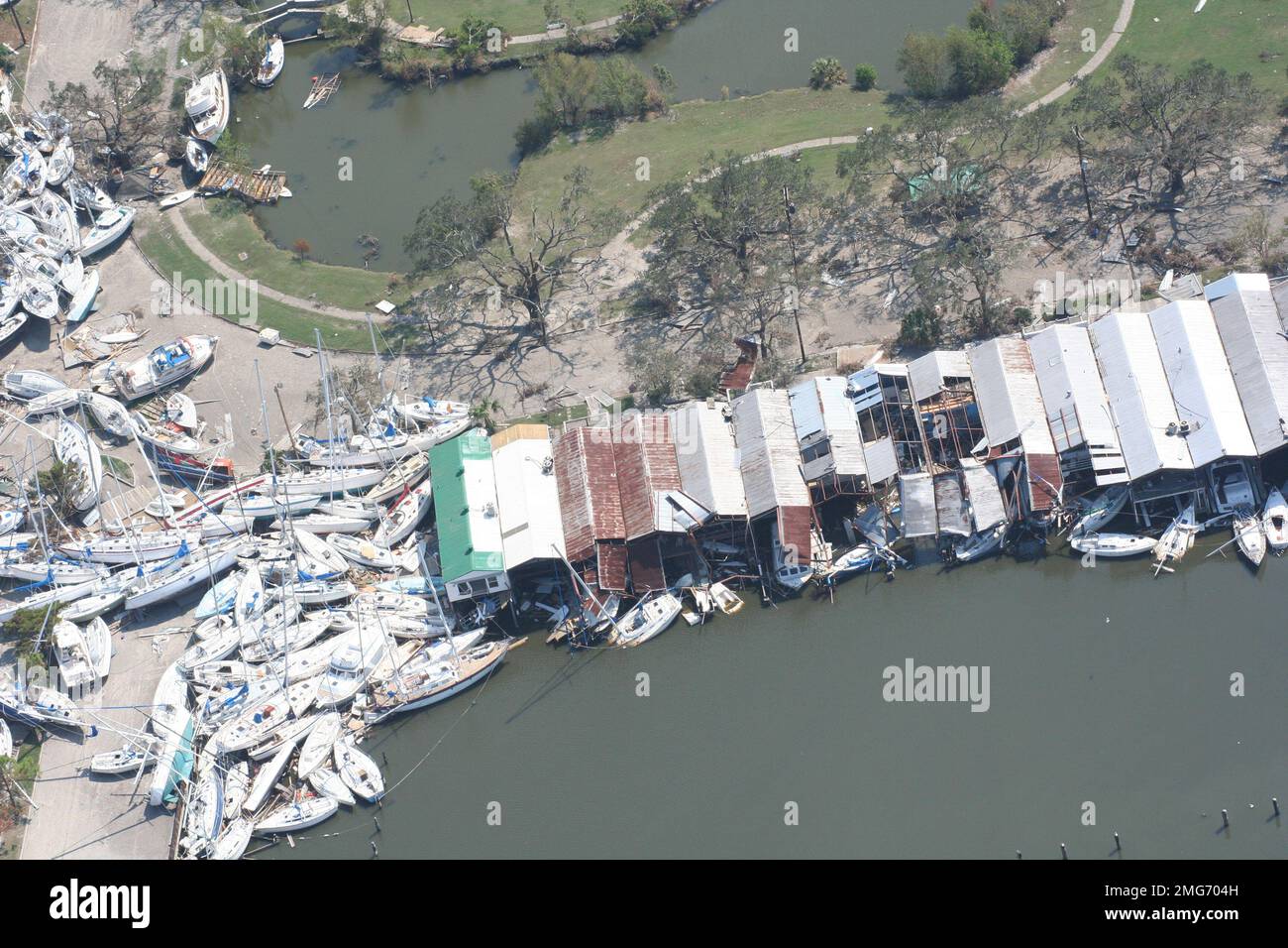 Aftermath - Miscellaneous - Aerial - 26-HK-49-183. aerial view of large ...