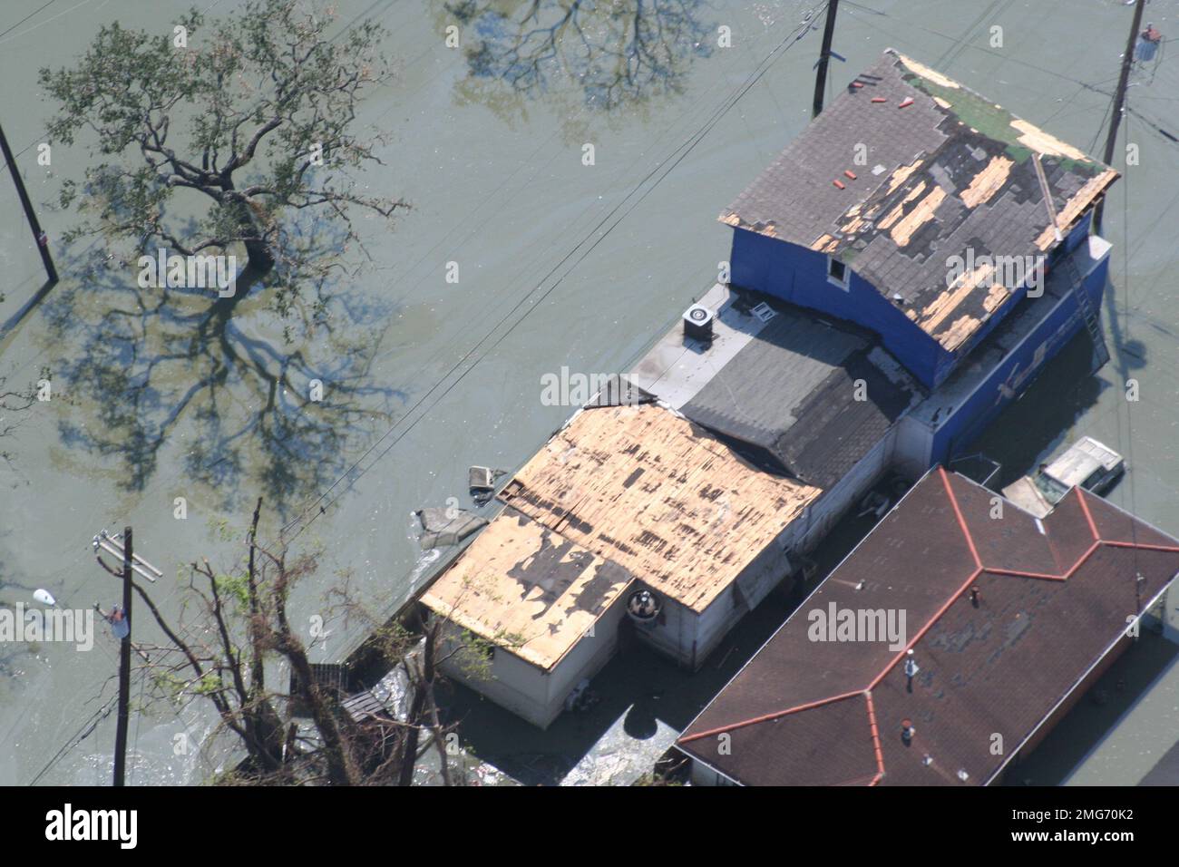 Aftermath - Flooding - Miscellaneous - 26-HK-36-230. close-up aerial ...