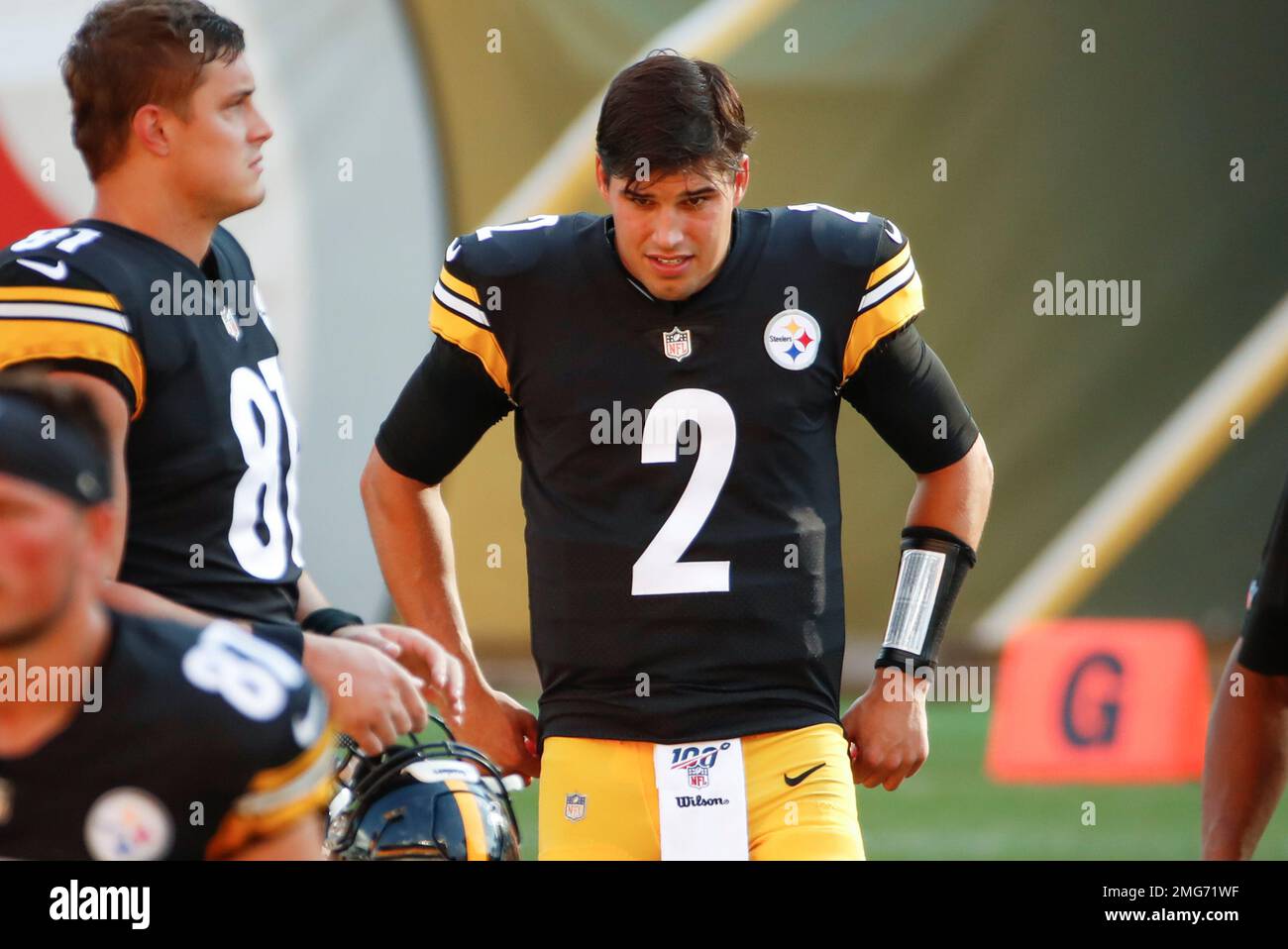 Pittsburgh Steelers quarterback Mason Rudolph (2) during practice at ...