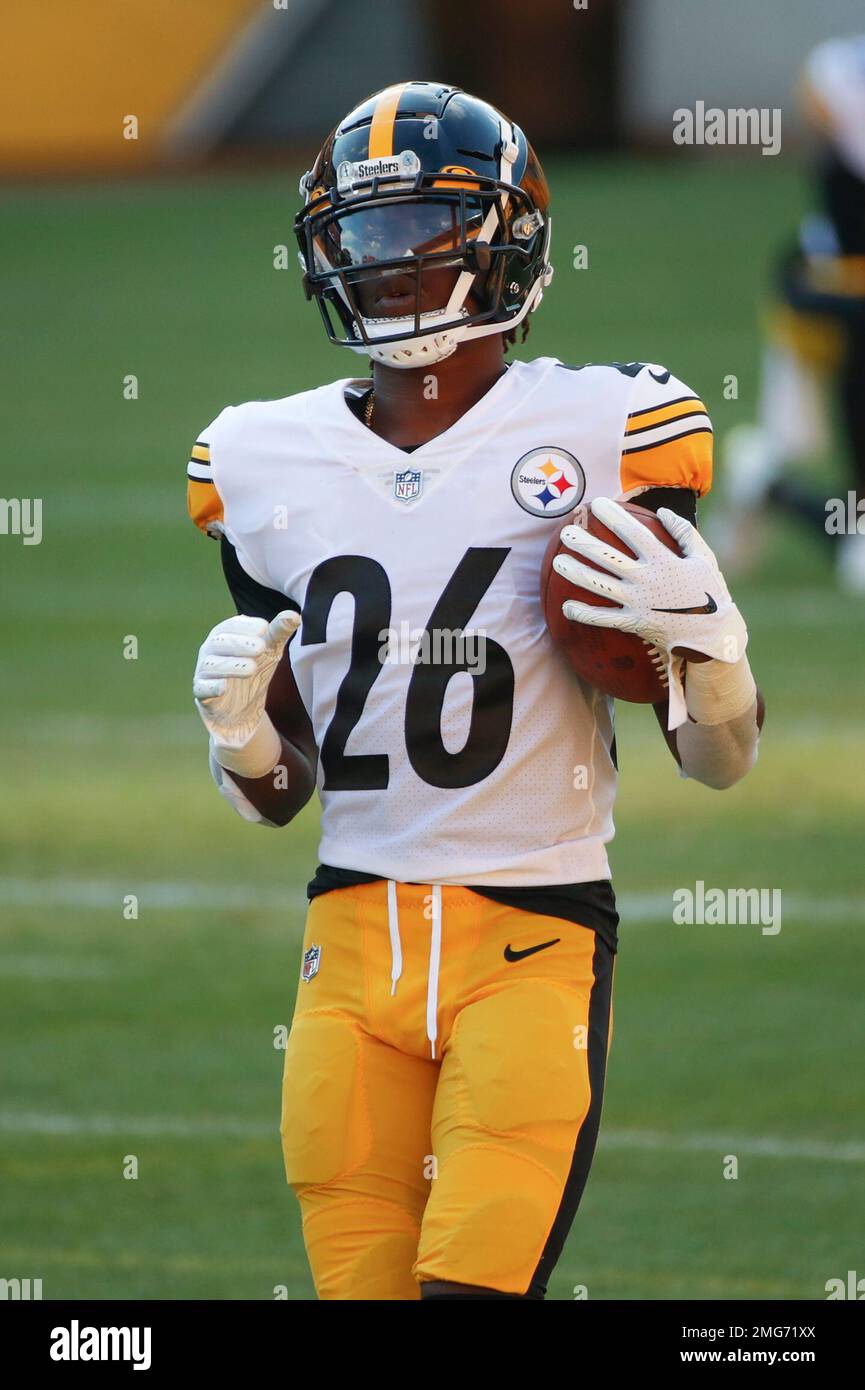 Pittsburgh Steelers cornerback James Pierre (26) during practice at NFL ...