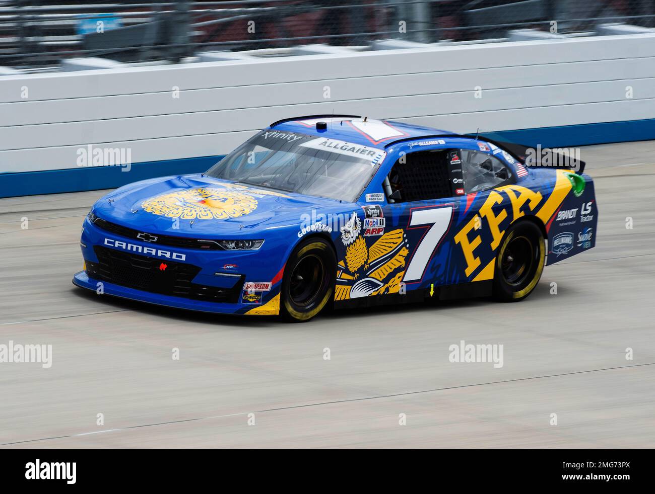 Justin Allgaier (7) is shown during a NASCAR Xfinity Series race at ...