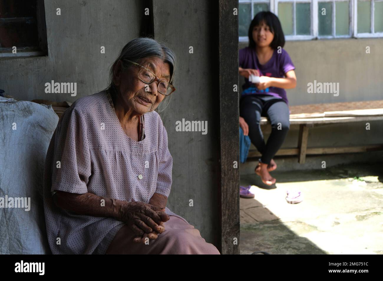 Kuozeu Vizo, a 98-year-old Angami Naga woman, recounts her memory of ...