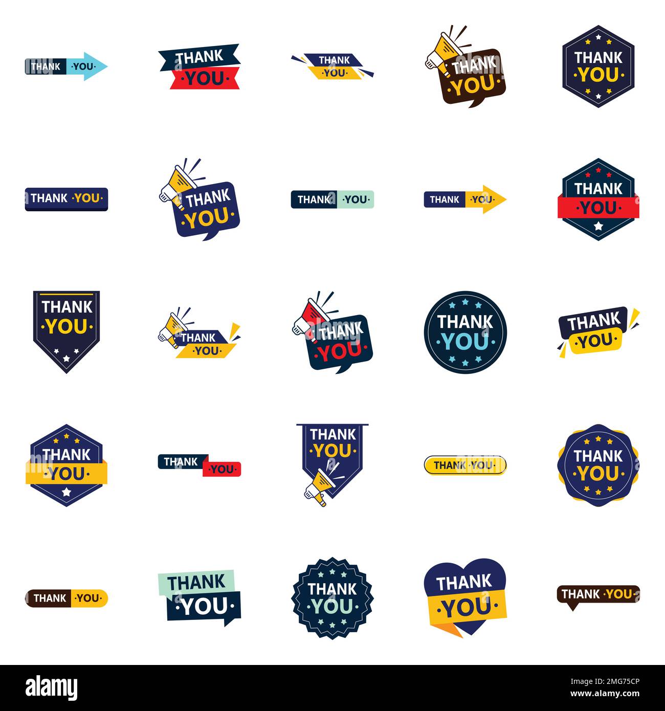 Heartfelt thank you Stock Vector Images - Alamy