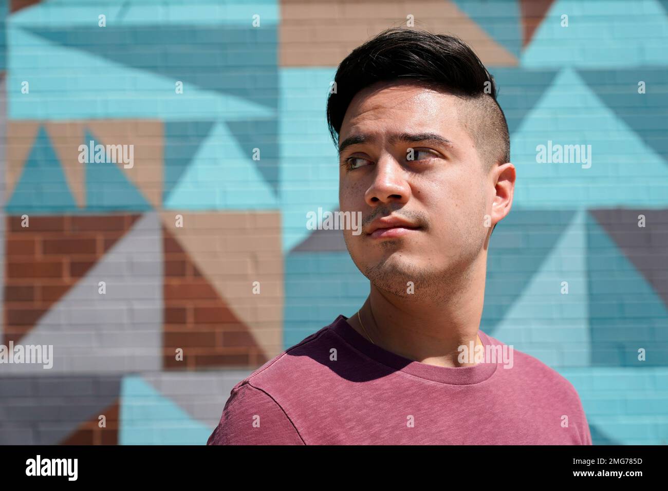 Benjamin Beltran, 26, poses for a portrait, Tuesday Aug. 18, 2020, in ...