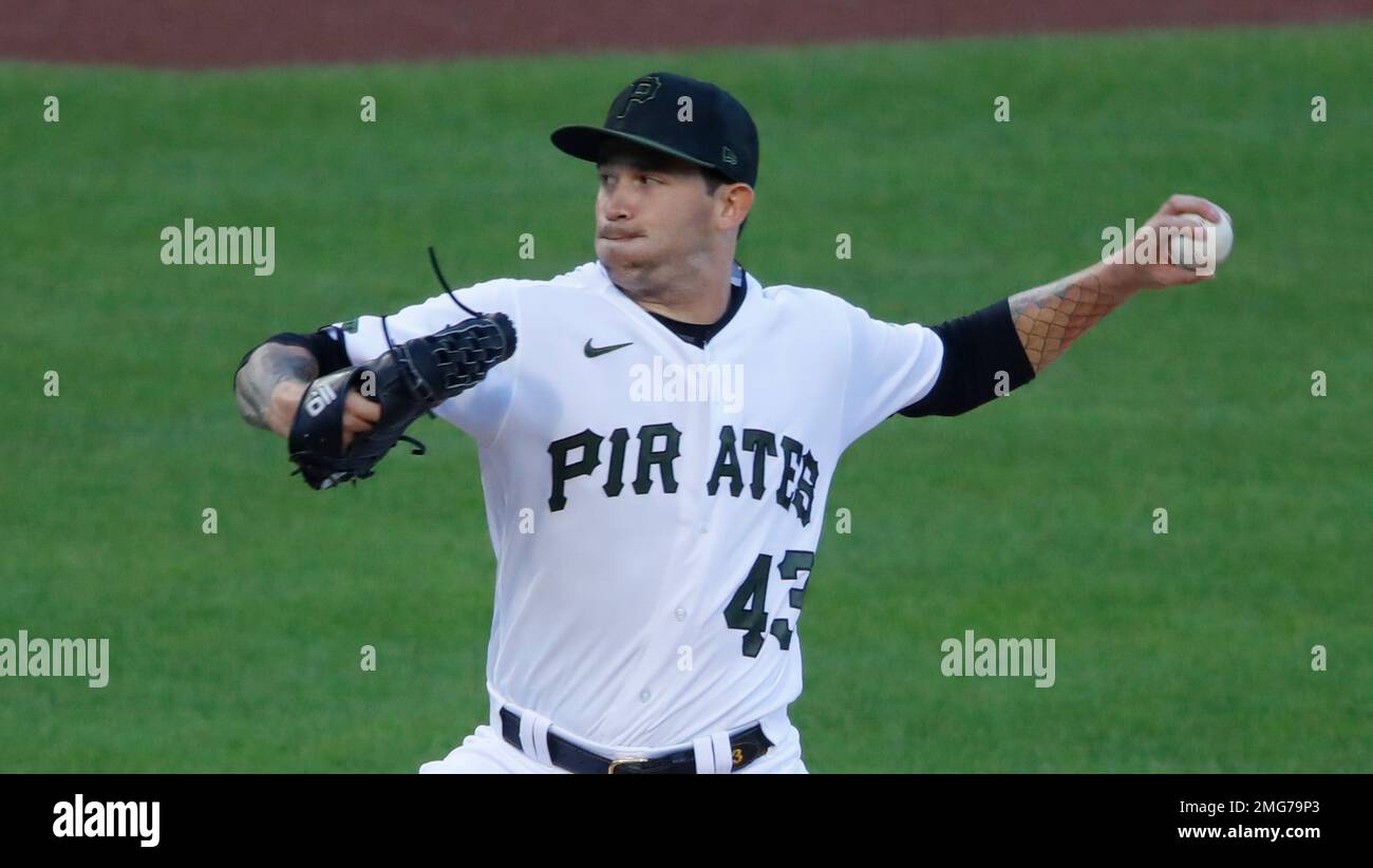 Pittsburgh Pirates relief pitcher Steven Brault delivers during the ...