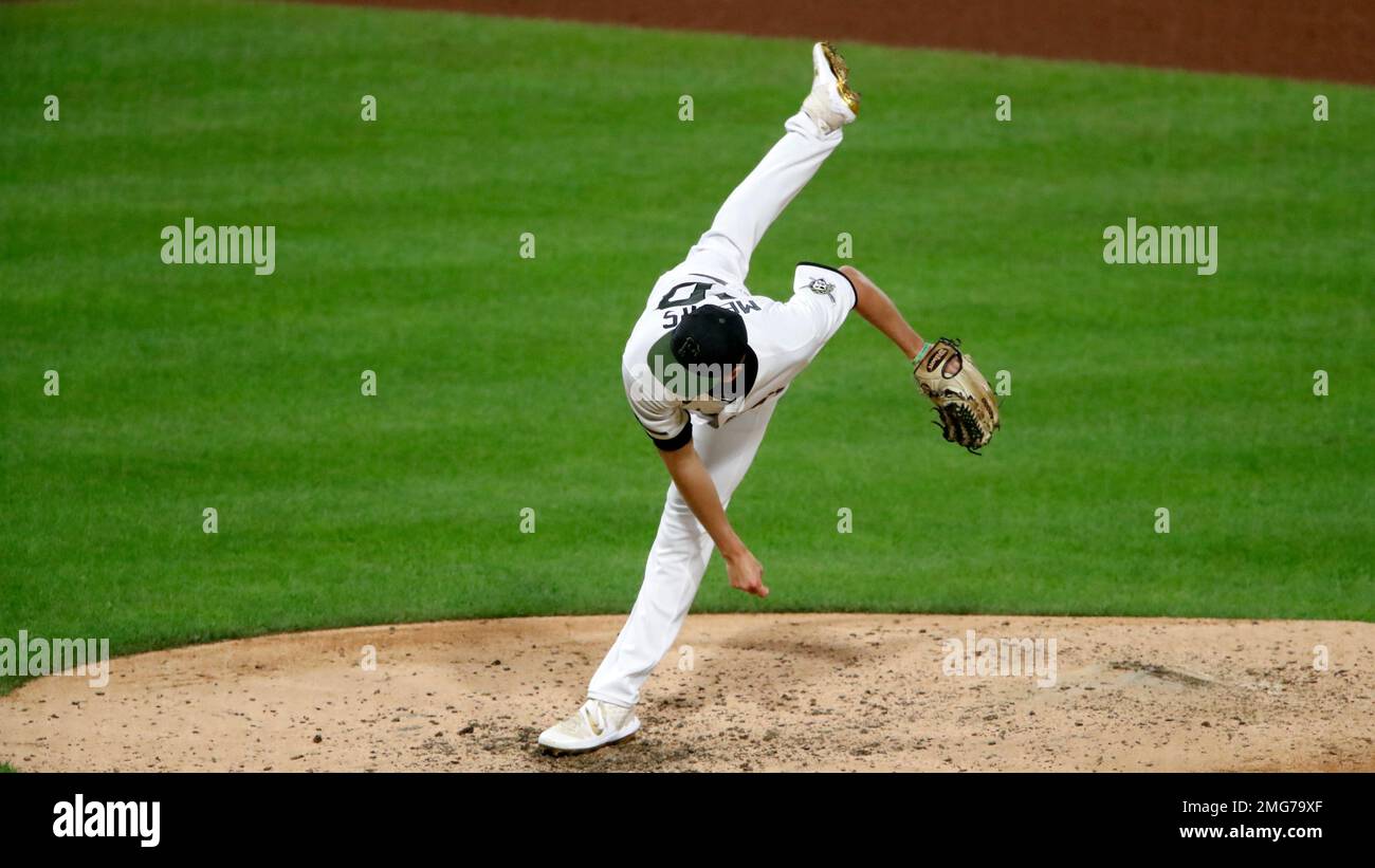 Pittsburgh Pirates relief pitcher Nick Mears delivers during a baseball ...