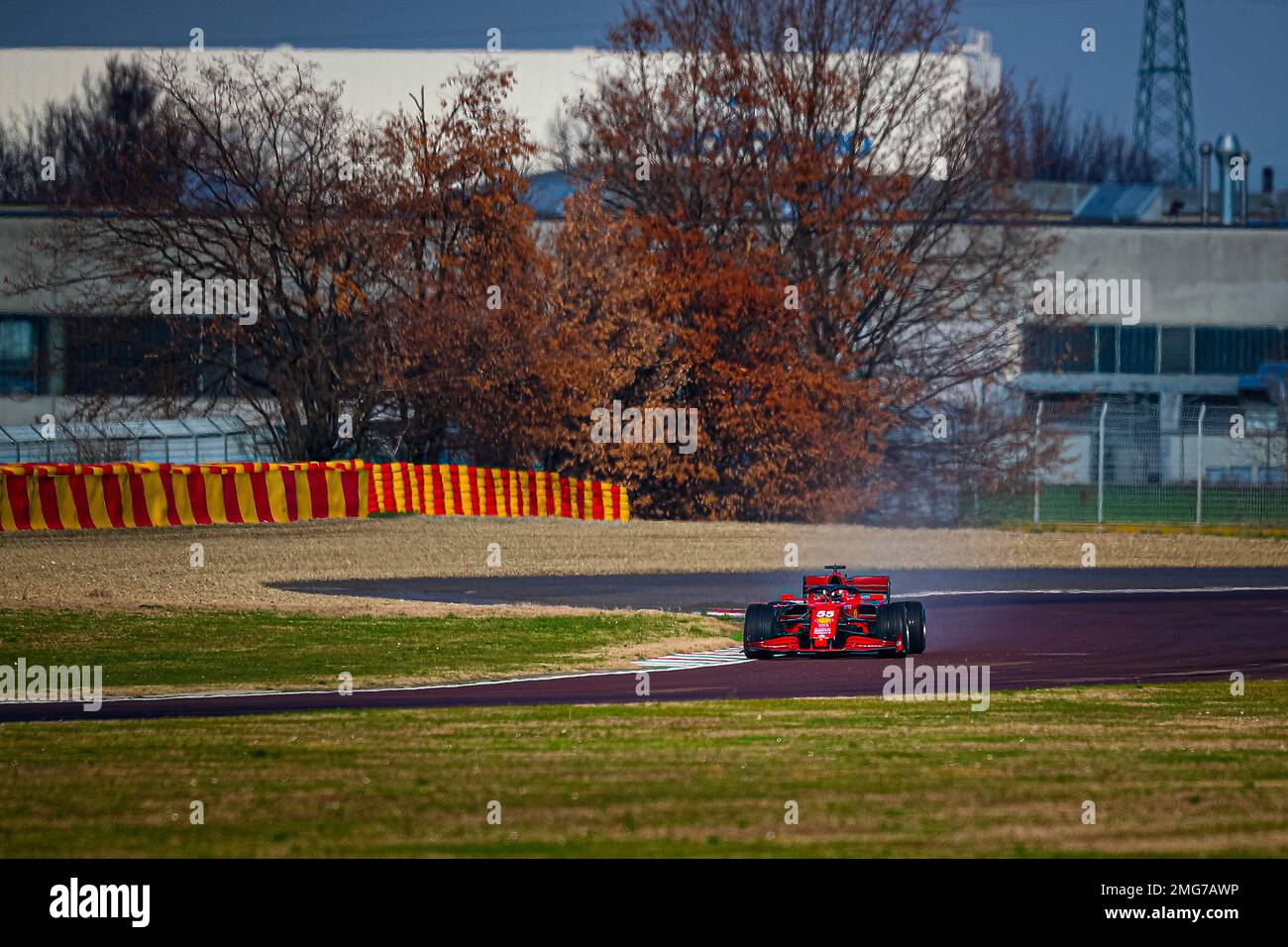 #55 Carlos Sainz, Scuderia Ferrari during a test with the old 2021 ...