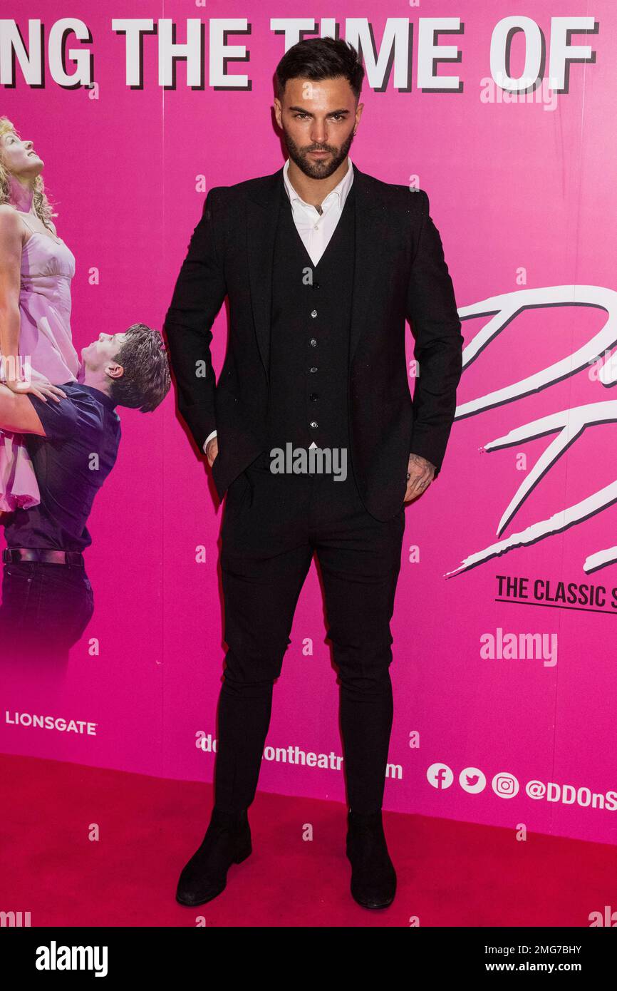 London, UK. 25 January 2023. Ethan Smith, Too Hot to Handle, attends ...