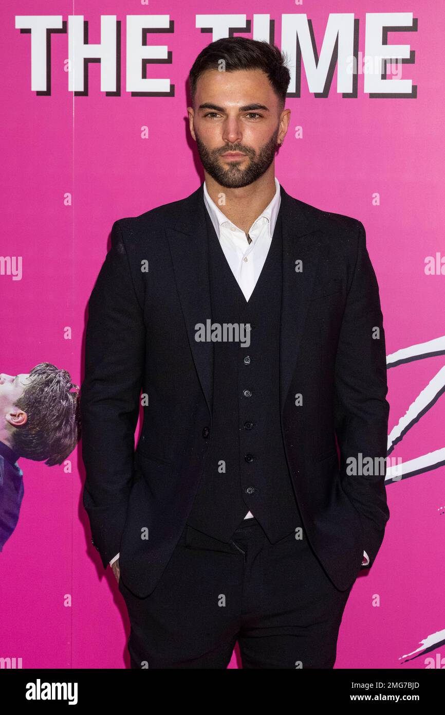 London, UK. 25 January 2023. Ethan Smith, Too Hot to Handle, attends ...