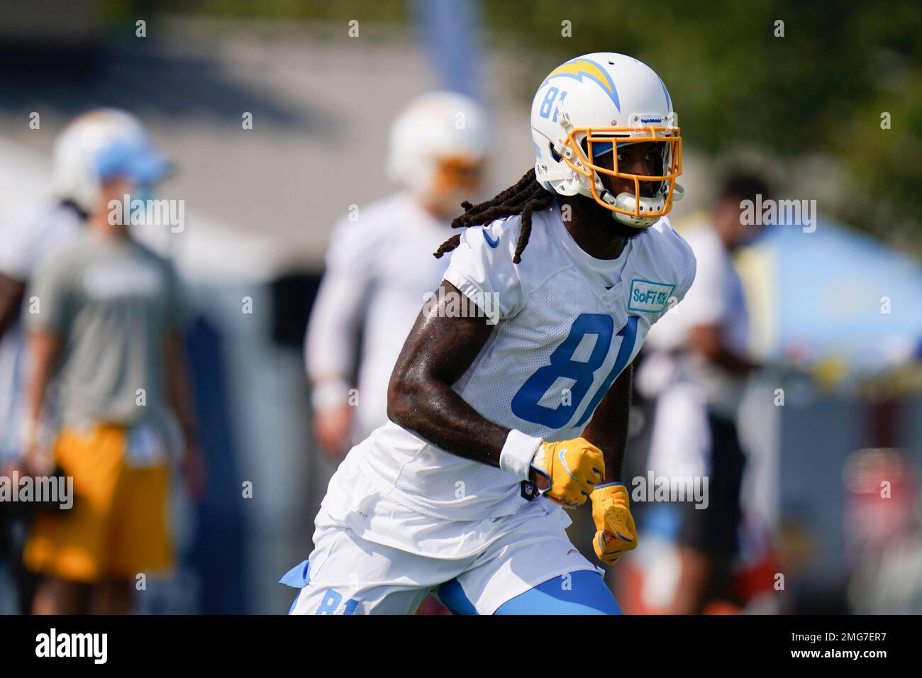 Los Angeles Chargers wide receiver Mike Williams runs during an NFL ...