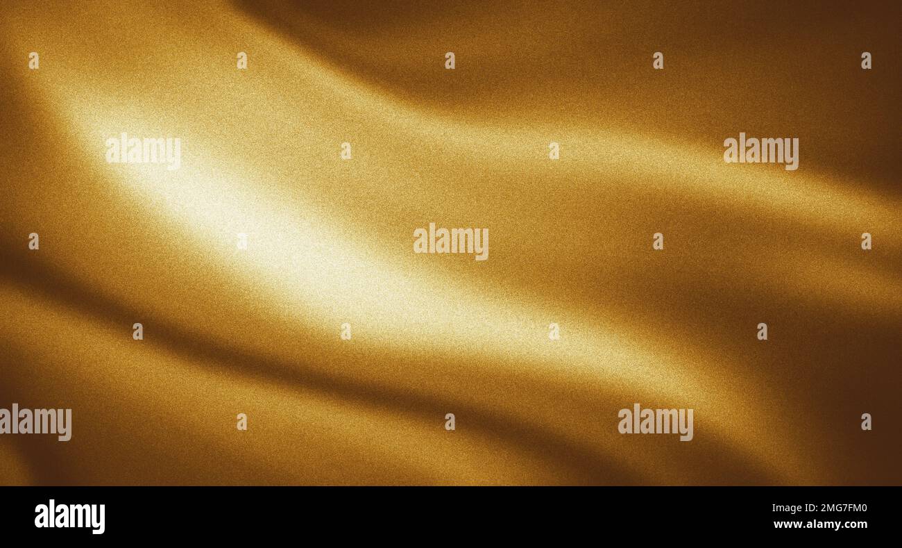 Dark gold background, golden fabric wave, silky yellow drapery backdrop ...