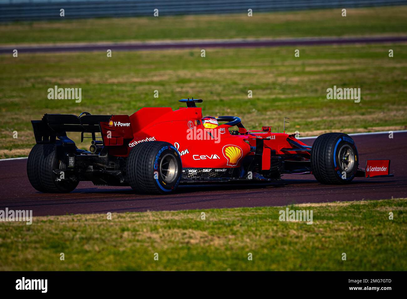 #55 Carlos Sainz, Scuderia Ferrari during a test with the old 2021 ...