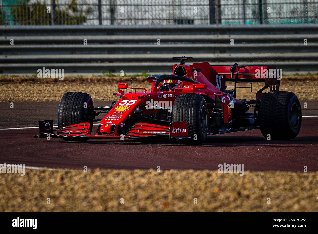 #55 Carlos Sainz, Scuderia Ferrari during a test with the old 2021 ...