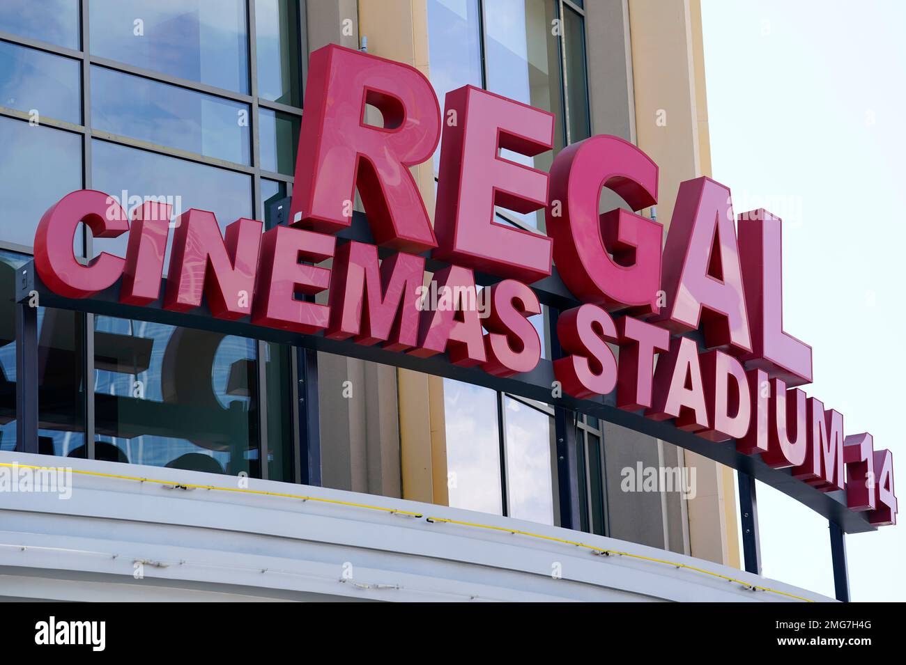 The Regal Cinemas L.A. Live Stadium 14 is pictured, Tuesday, Aug. 18 ...
