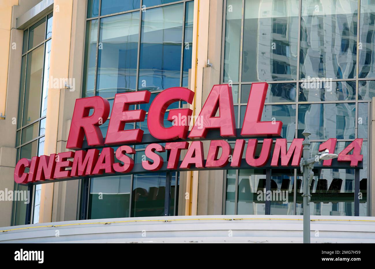 The Regal Cinemas L.A. Live Stadium 14 is pictured, Tuesday, Aug. 18 ...