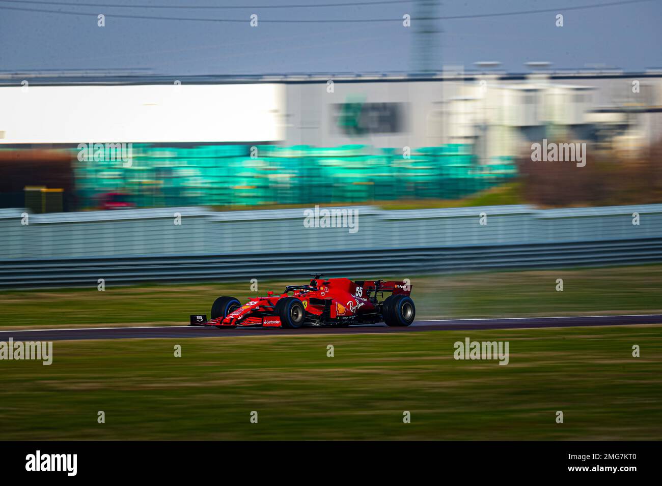 #55 Carlos Sainz, Scuderia Ferrari during a test with the old 2021 ...