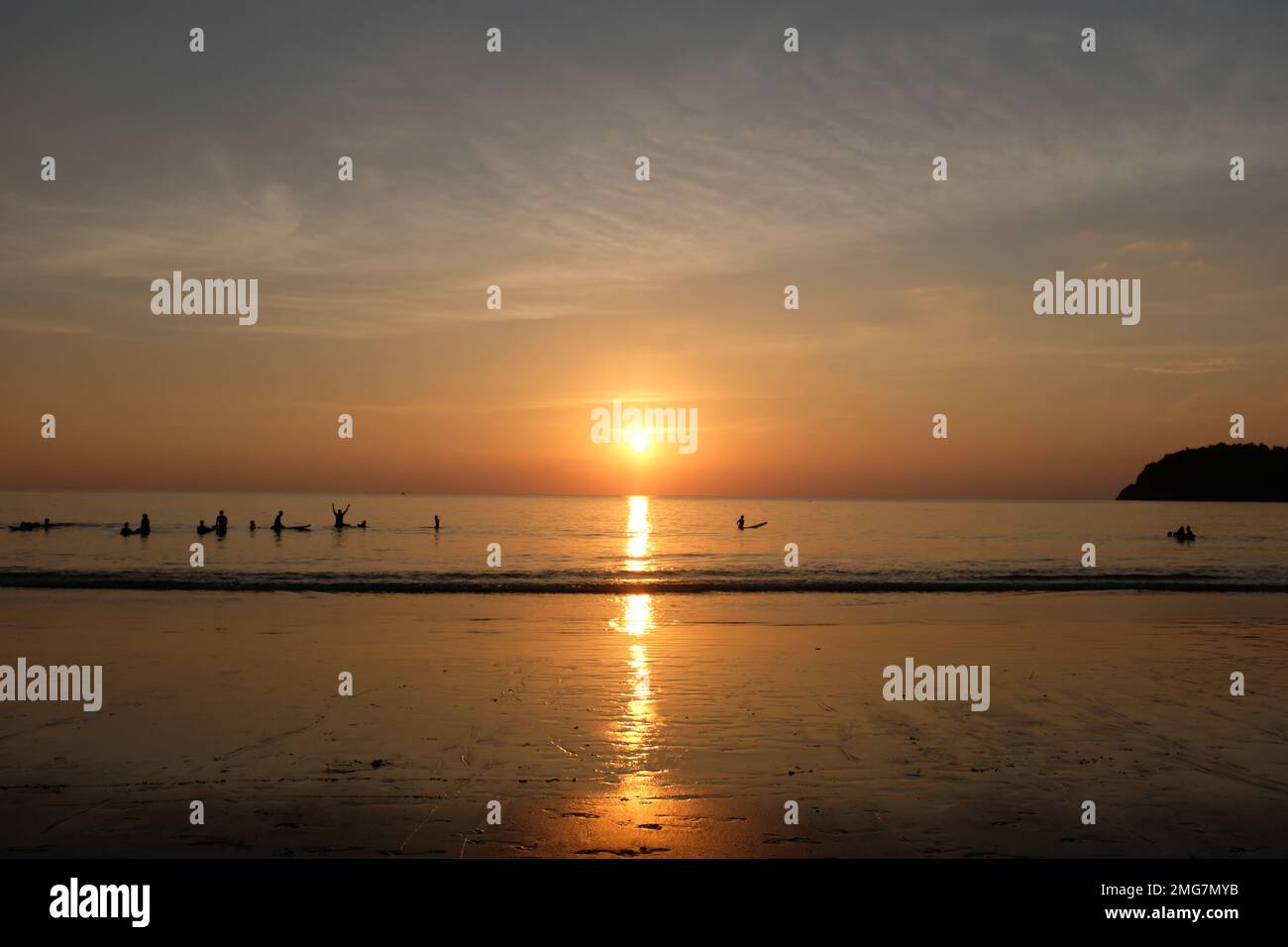 Sunset at Puket, Thailand Stock Photo - Alamy