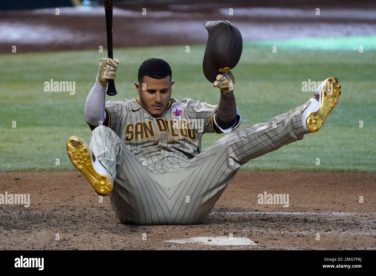 San Diego Padres third baseman Manny Machado (13) in the first inning ...