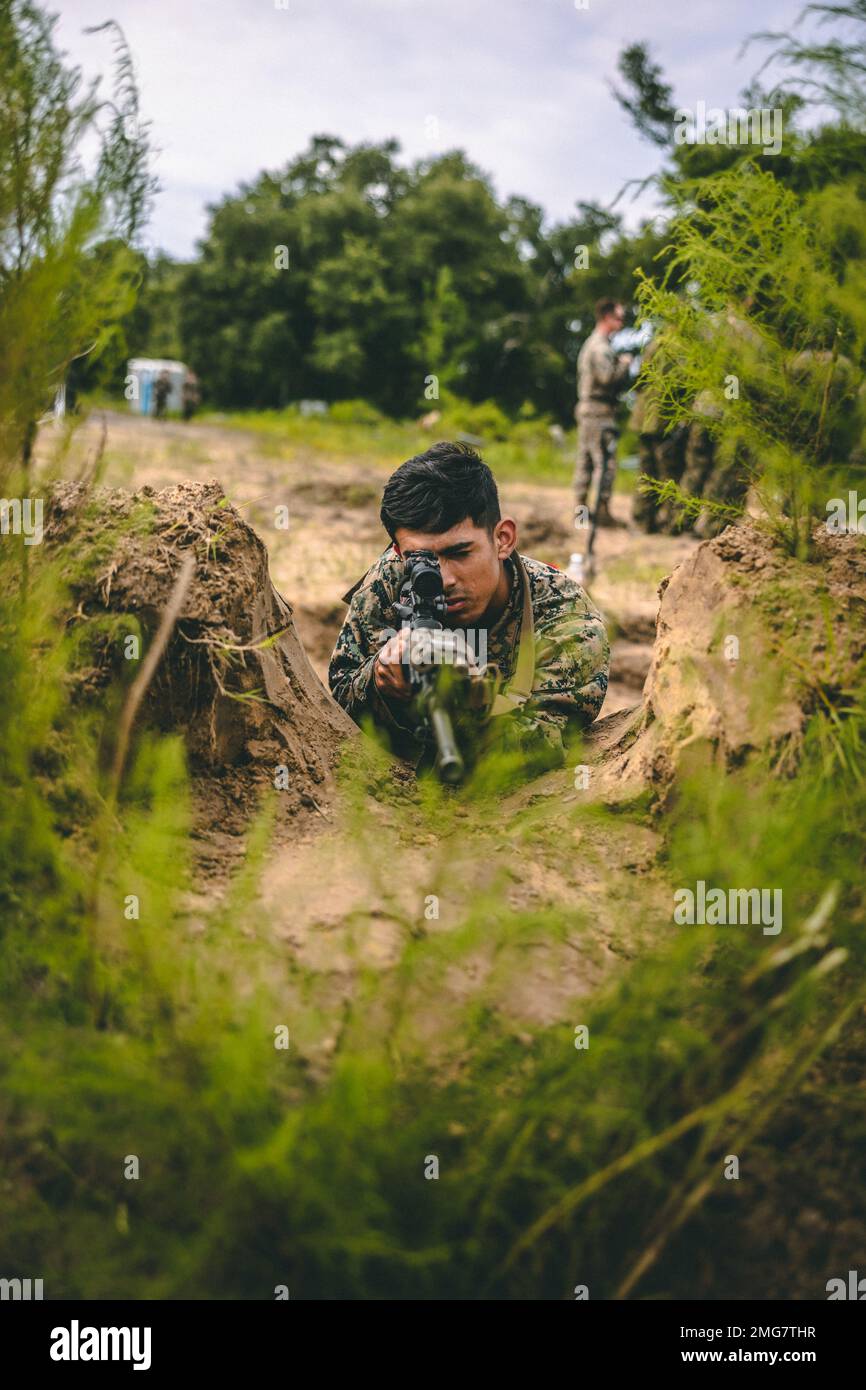 U.S. Marine Corps Lance Cpl. Cesar Gonzalez, a combat engineer with ...