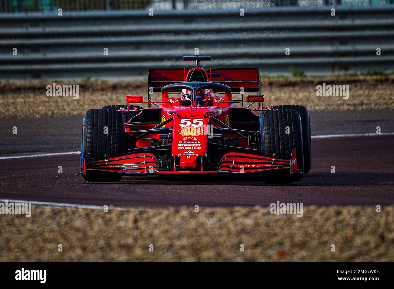 #55 Carlos Sainz, Scuderia Ferrari during a test with the old 2021 ...
