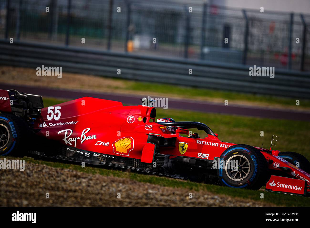 #55 Carlos Sainz, Scuderia Ferrari during a test with the old 2021 ...
