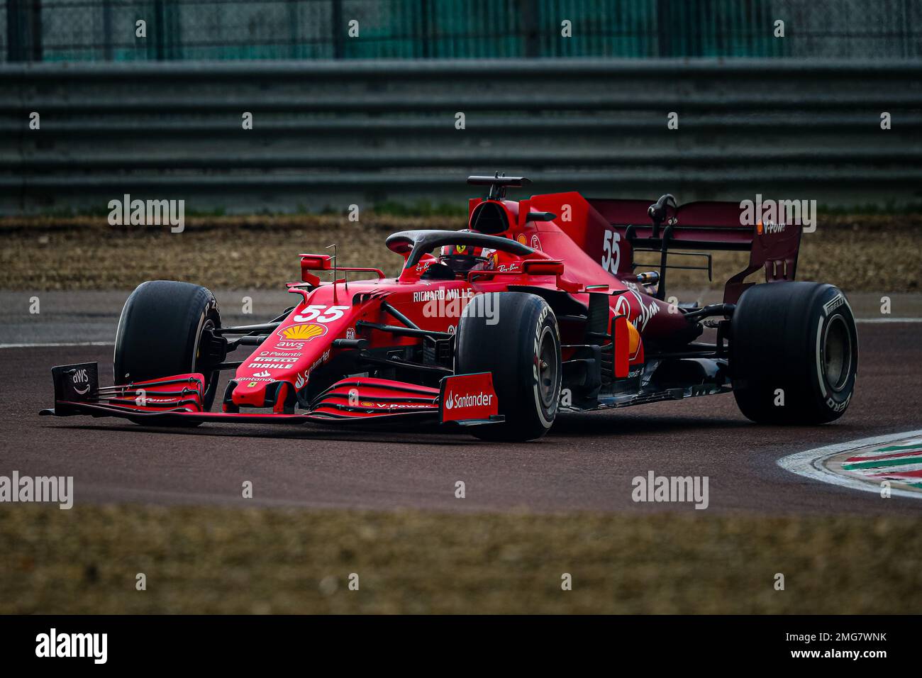#55 Carlos Sainz, Scuderia Ferrari during a test with the old 2021 ...
