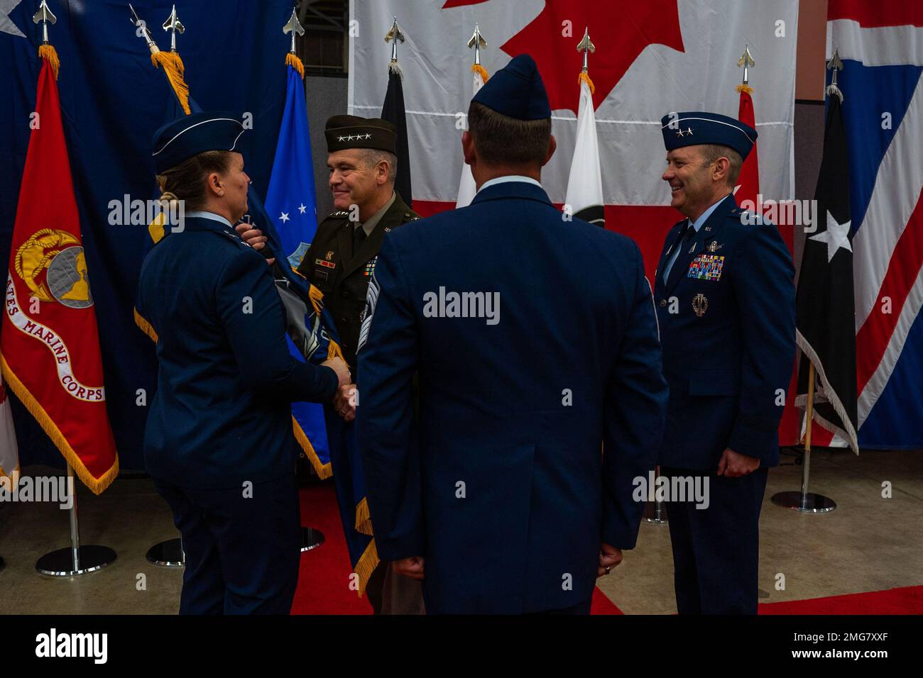 (From left to right) U.S. Space Force Maj. Gen. DeAnna M. Burt ...