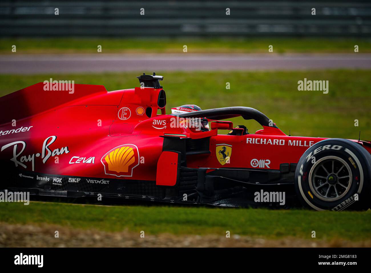 #55 Carlos Sainz, Scuderia Ferrari during a test with the old 2021 ...