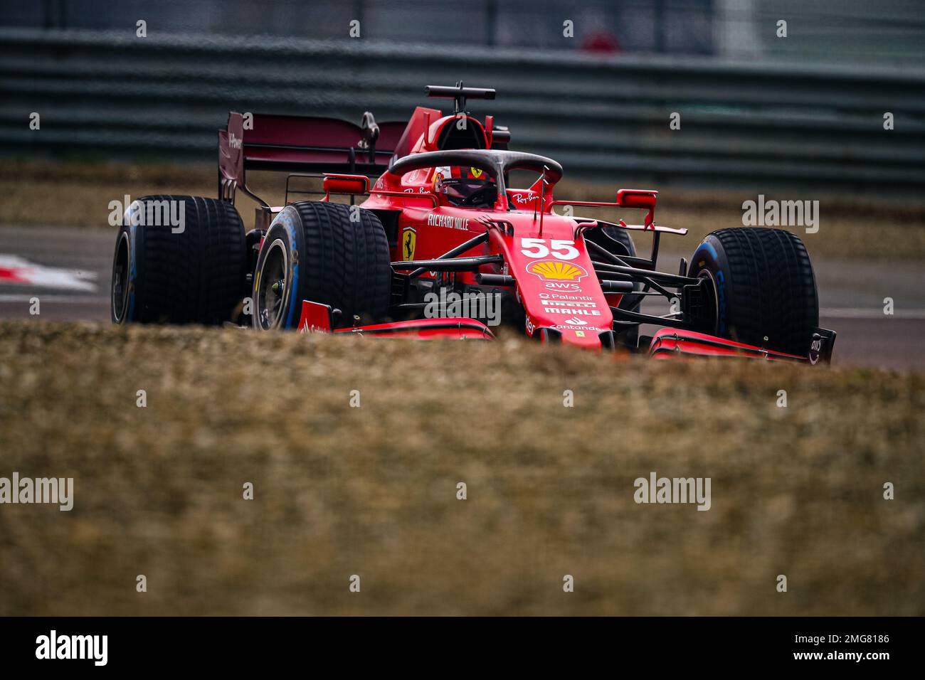 #55 Carlos Sainz, Scuderia Ferrari during a test with the old 2021 ...