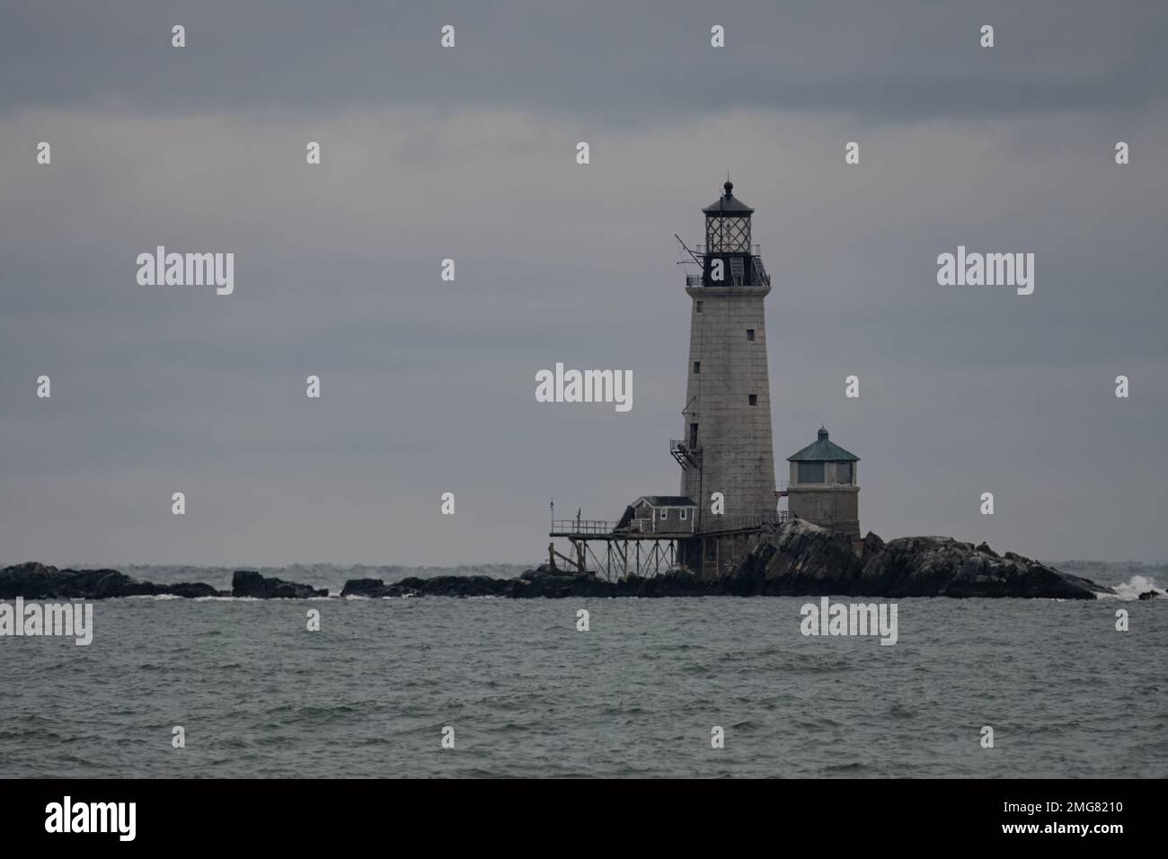 Graves Light at "The Graves' in Boston Harbor Stock Photo - Alamy