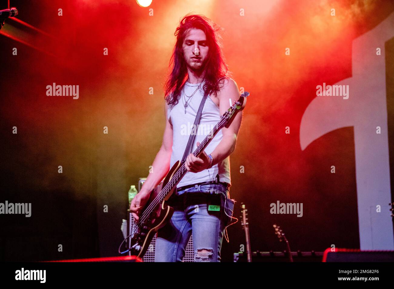 Nick Fratianne of South of Eden performs at the Full Throttle Saloon ...