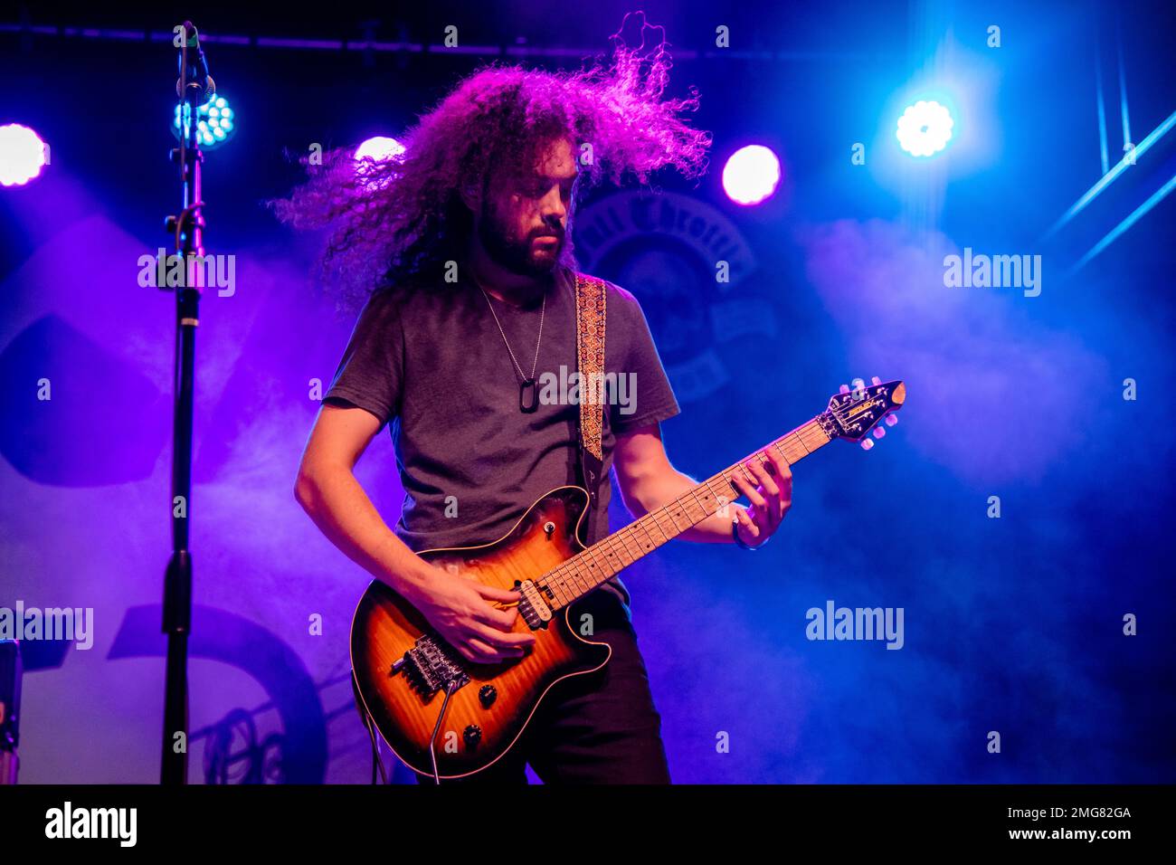 Justin Young of South of Eden performs at the Full Throttle Saloon ...