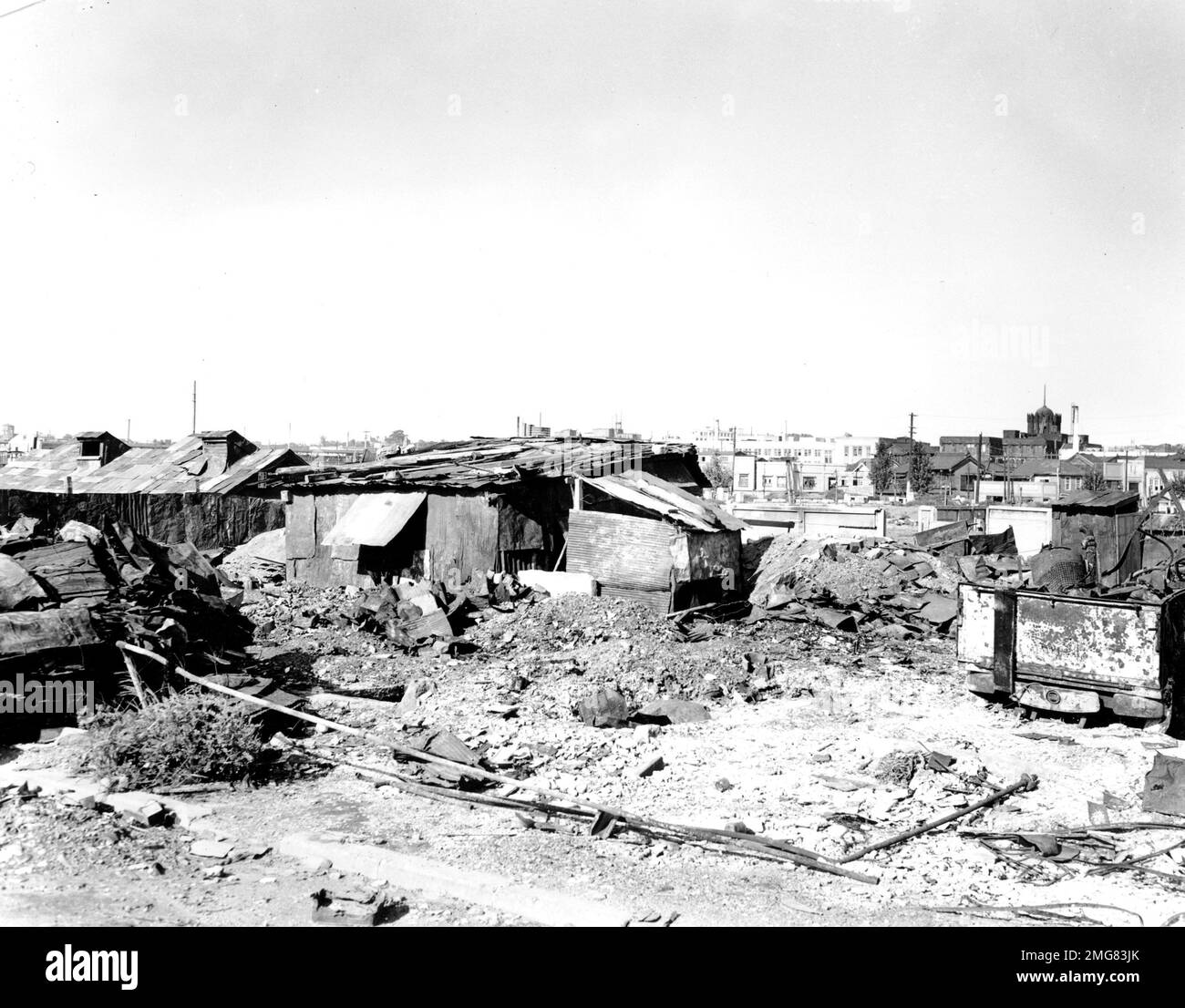 FILE - This Sept. 7, 1945, file photo shows temporary housing built ...