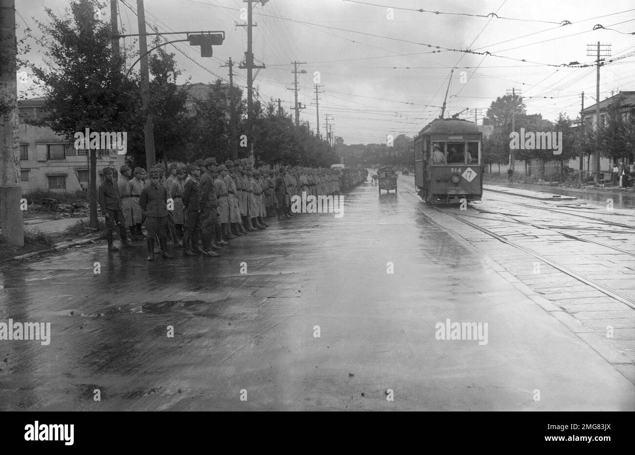 FILE - In this Aug. 31, 1945, file photo, a battalion of Japanese ...