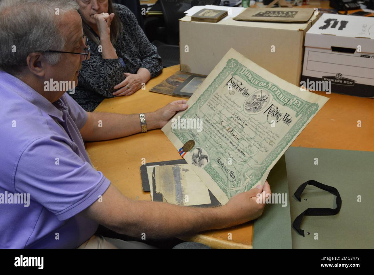 David Powless provides some insights to boxes of photos and articles ...