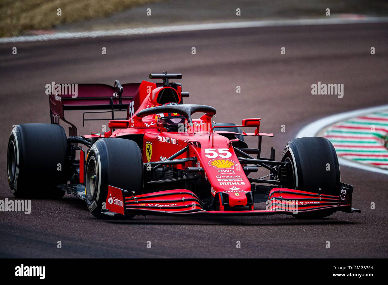 #55 Carlos Sainz, Scuderia Ferrari during a test with the old 2021 ...
