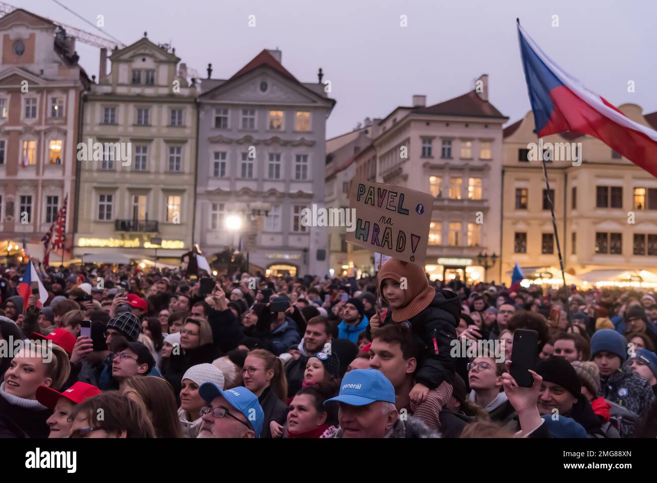 Prague, Czech Republic. 25th Jan, 2023. People attend the final ...