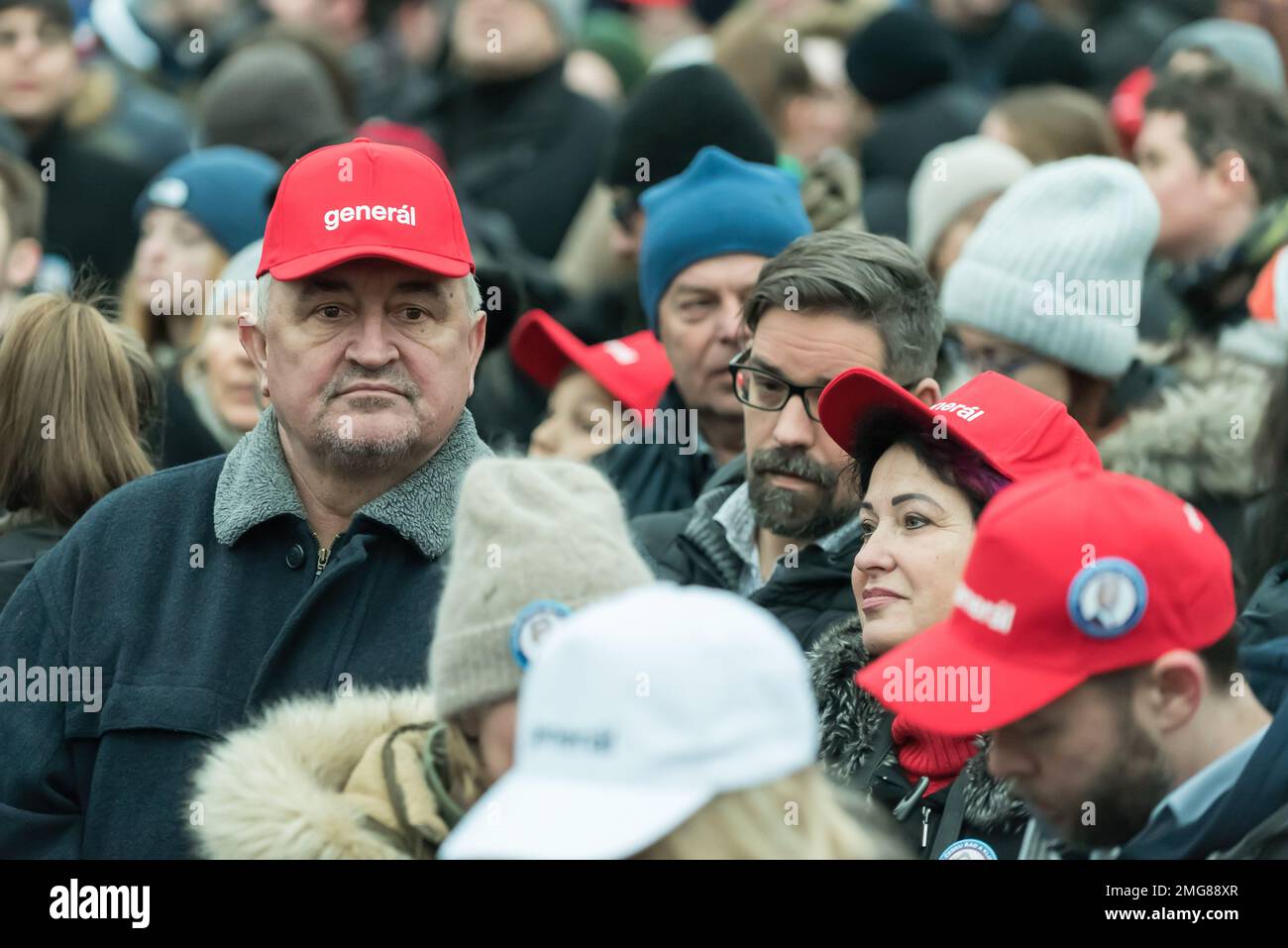 Prague, Czech Republic. 25th Jan, 2023. People attend the final ...