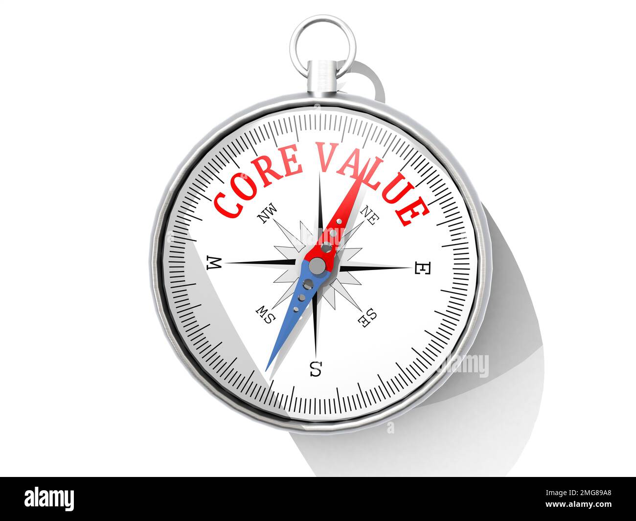 Core value word printed on compass isolated, 3D rendering Stock Photo ...