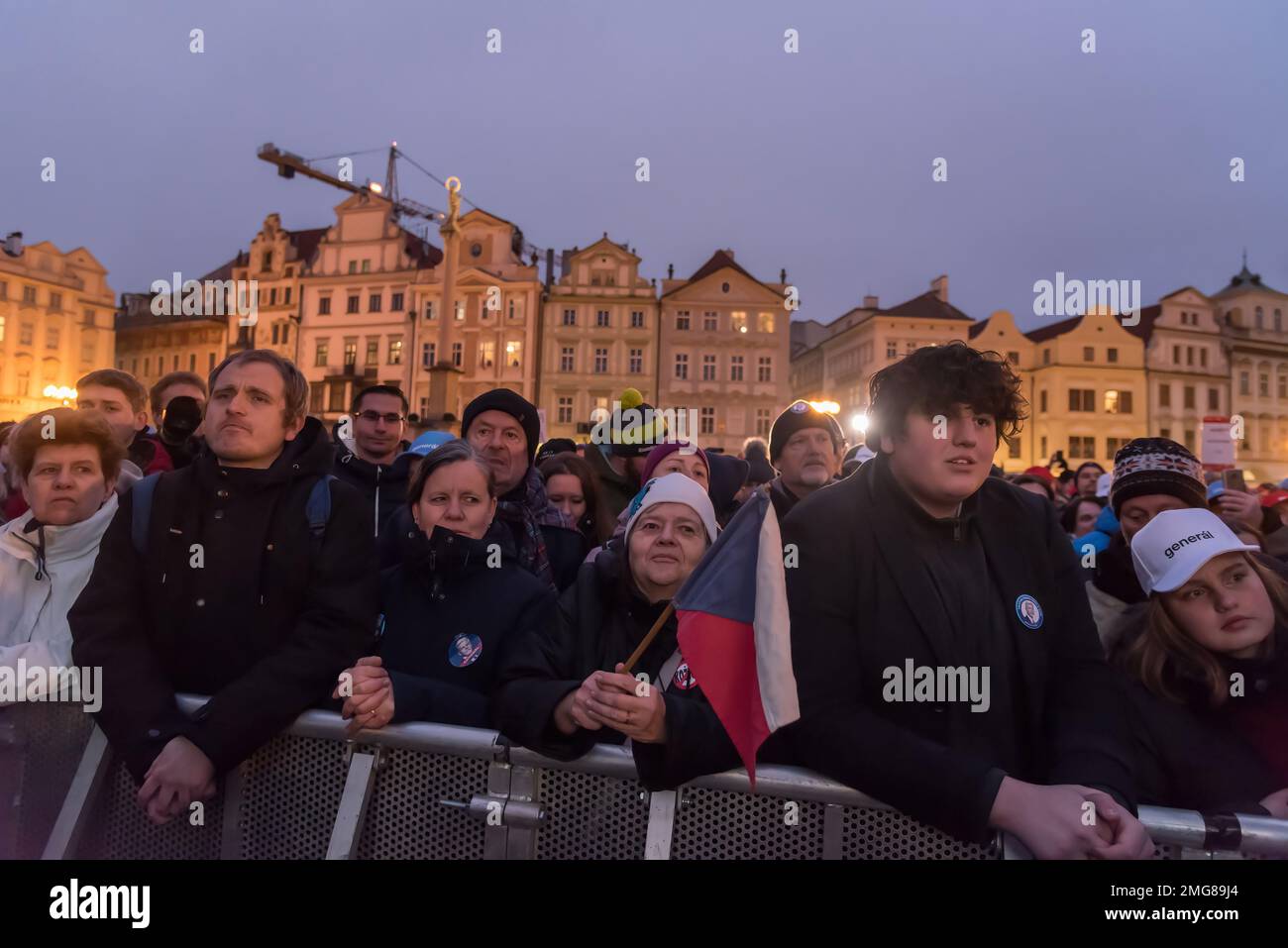 Prague, Czech Republic. 25th Jan, 2023. People attend the final ...