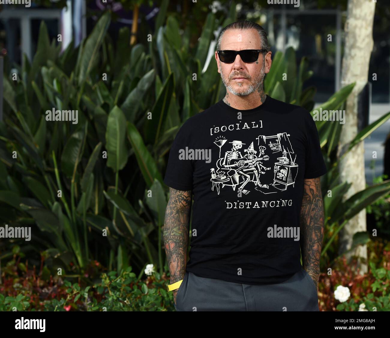 Mike Ness of the rock band Social Distortion poses at the ONE VOICE ...