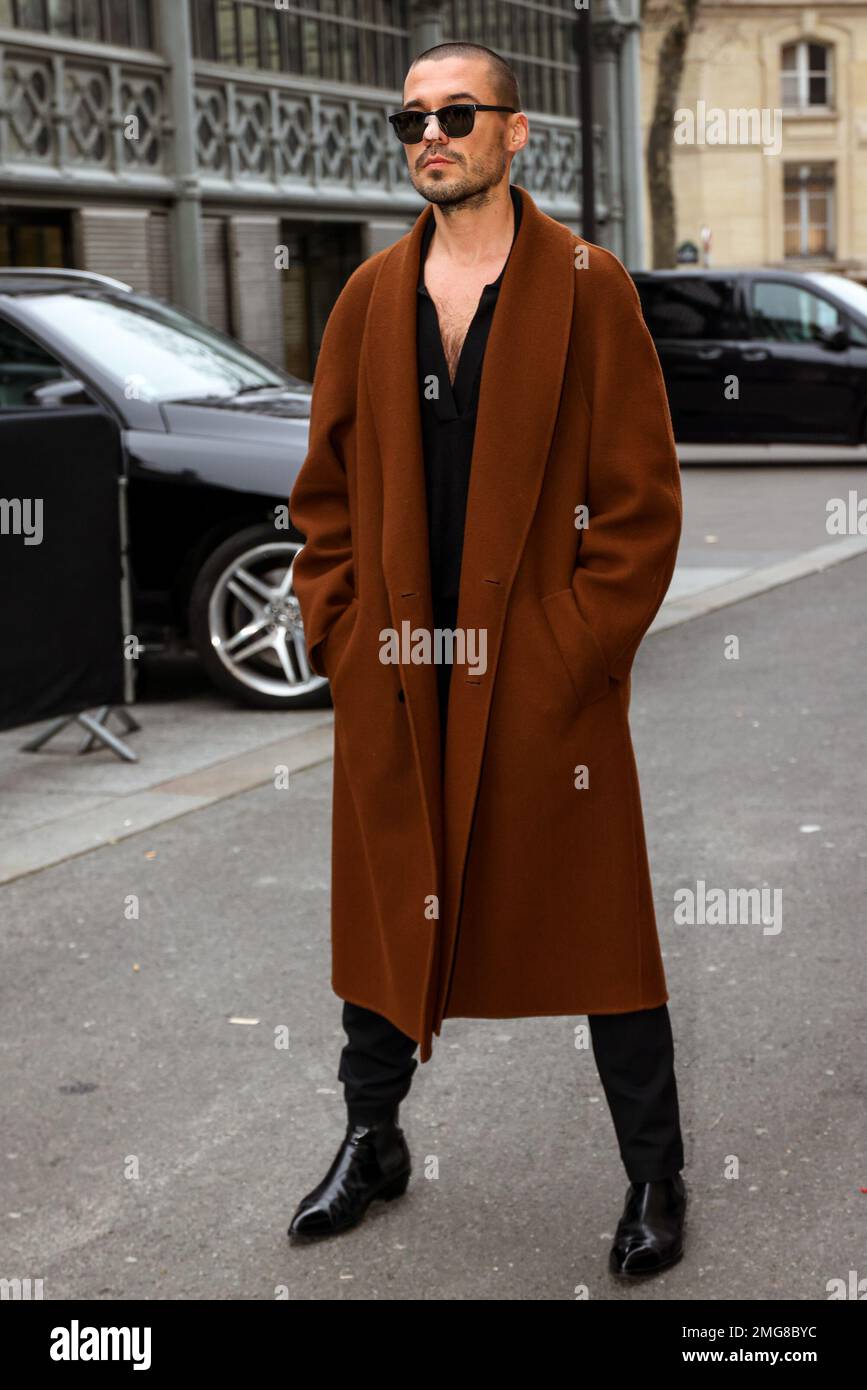 Paris, France. 25th Jan, 2023. A guest attends of the Elie Saab show ...