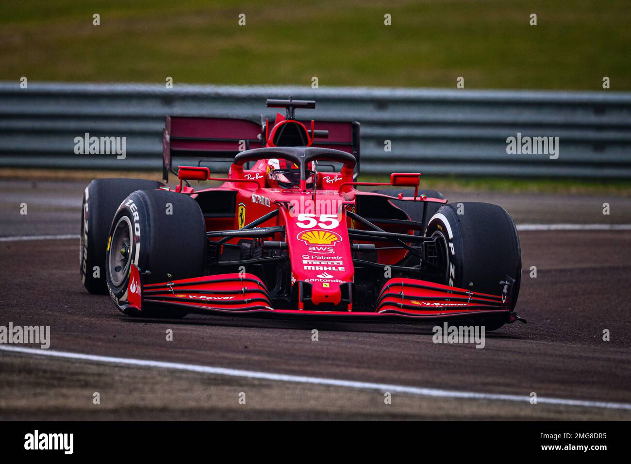 #55 Carlos Sainz, Scuderia Ferrari during a test with the old 2021 ...